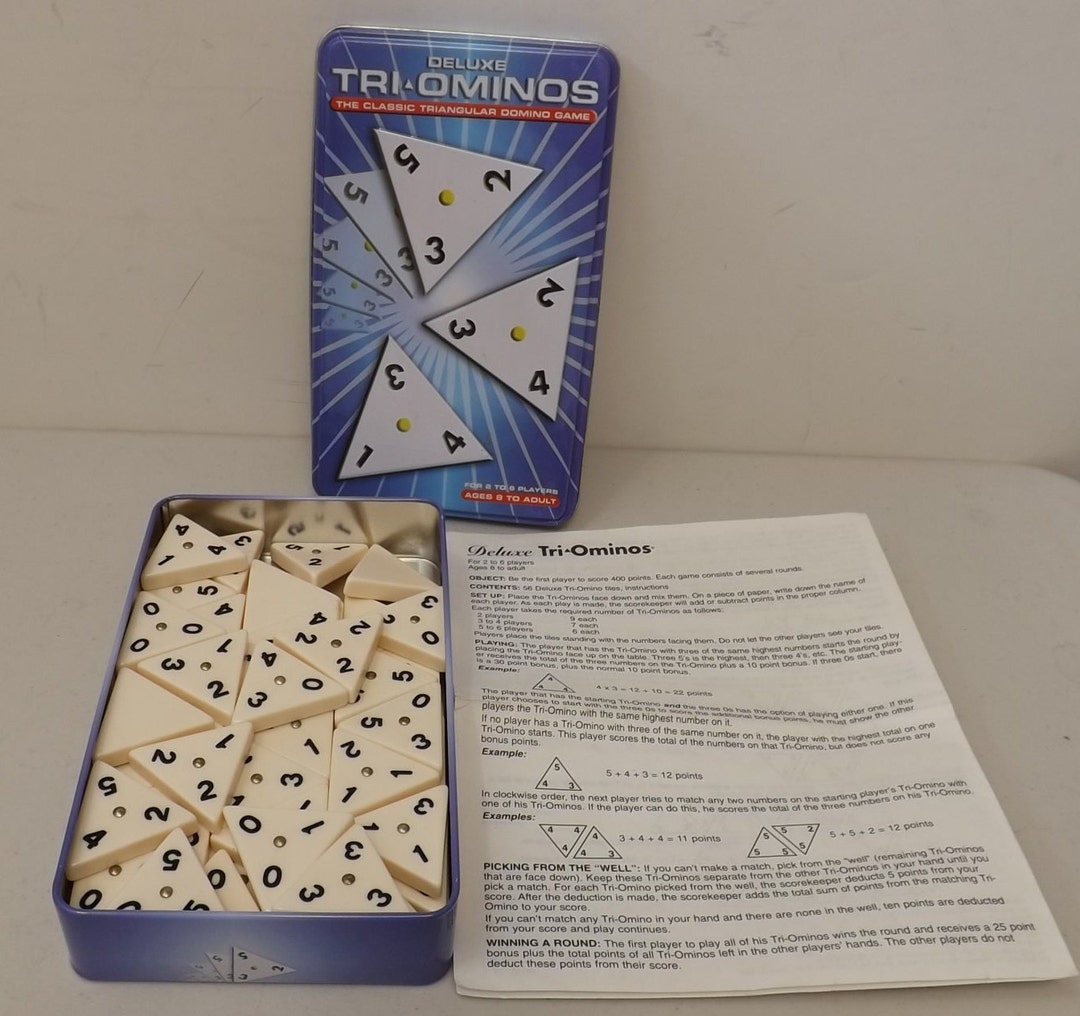 Deluxe Tri-ominos Triangular Domino Game See Description for - Etsy