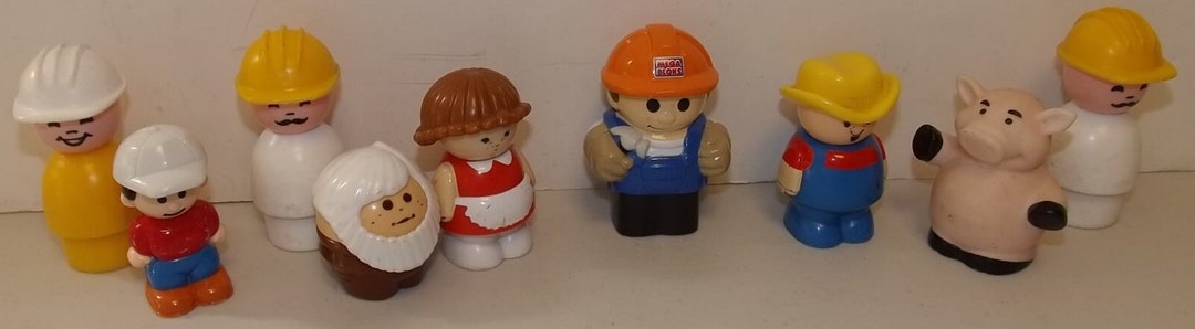Lot of Nine Fisher Price, Shelcore, Tonka and More Figures See ...