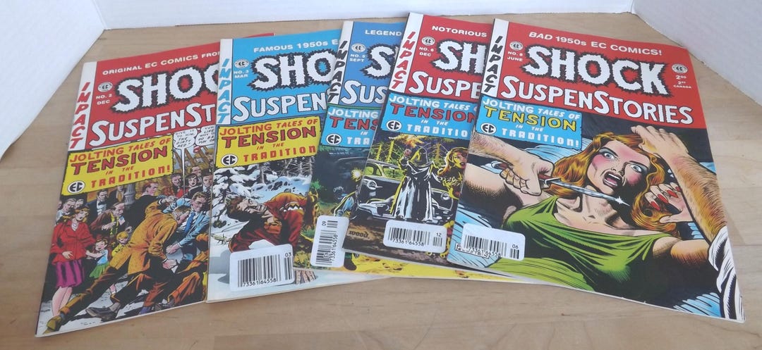 Five 1950s EC Comics SHOCK Suspenstories Comic Books - Etsy