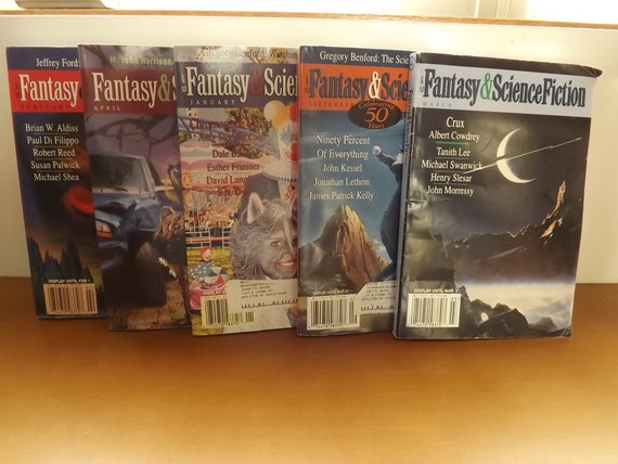 Five Fantasy & Science Fiction Magazines | Etsy