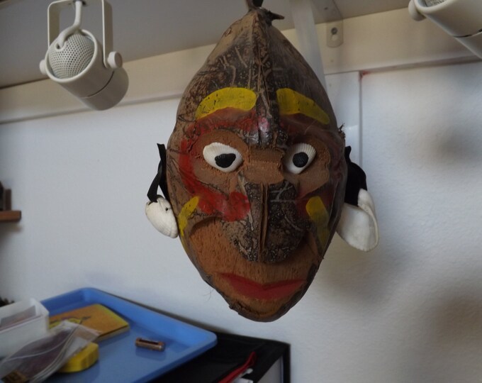 Unique Native Coconut Head With Shell Eyes - Etsy