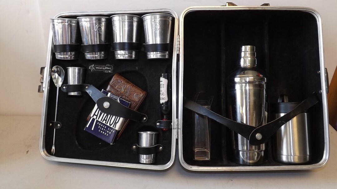 Travel Bar Portable Barware Case - See Description for Details - Etsy