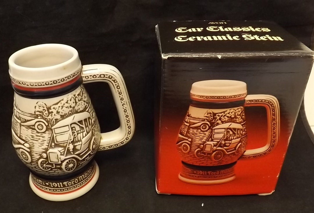 Avon Car Classics Ceramic Stein in Box - See Description for Details - Etsy
