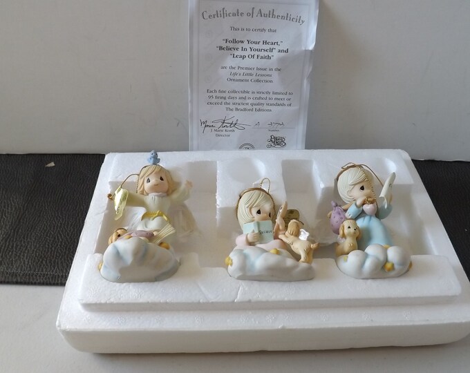 Bradford Editions Precious Moments Lifes Little Lessons Angel Set - Etsy