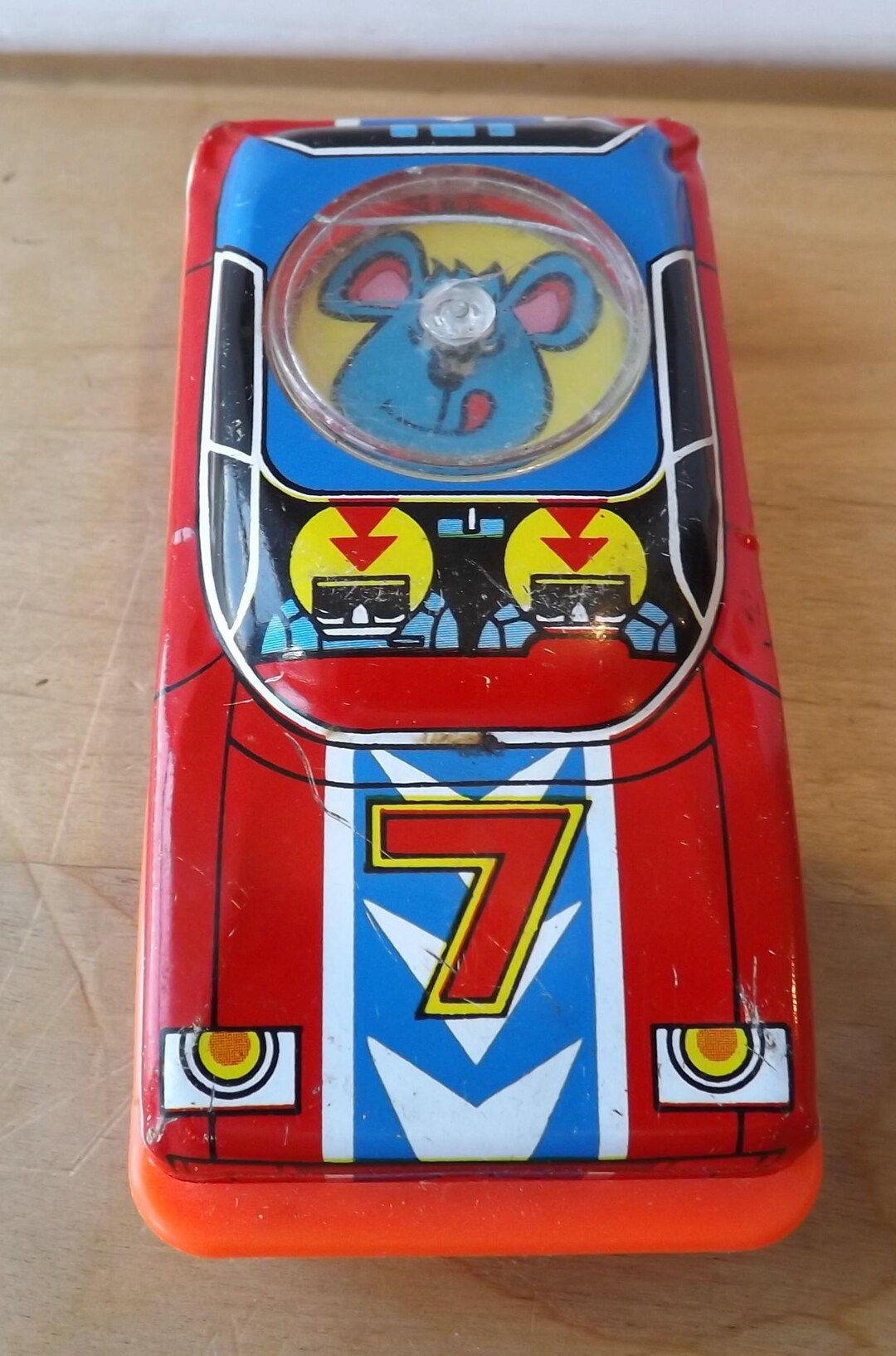 Jimmy Toys Tin Litho Spinner Car - See Description for Details - Etsy
