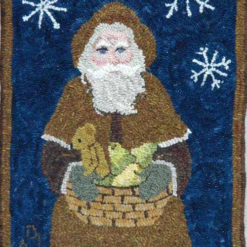 Rug Hooking PATTERN Santa Brings the Star 22 X - Etsy