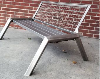Metal bench | Etsy