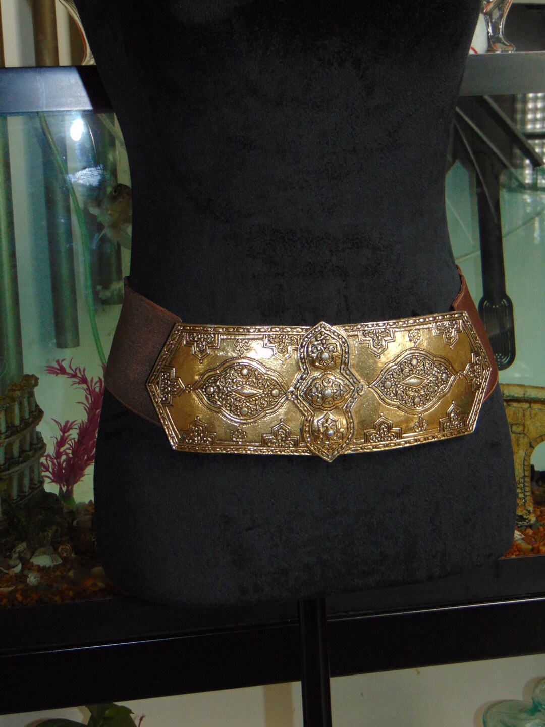 Vintage ACCESSOCRAFT N.Y.C. 1990s Rococo Etruscan Revival Belt Gold ...