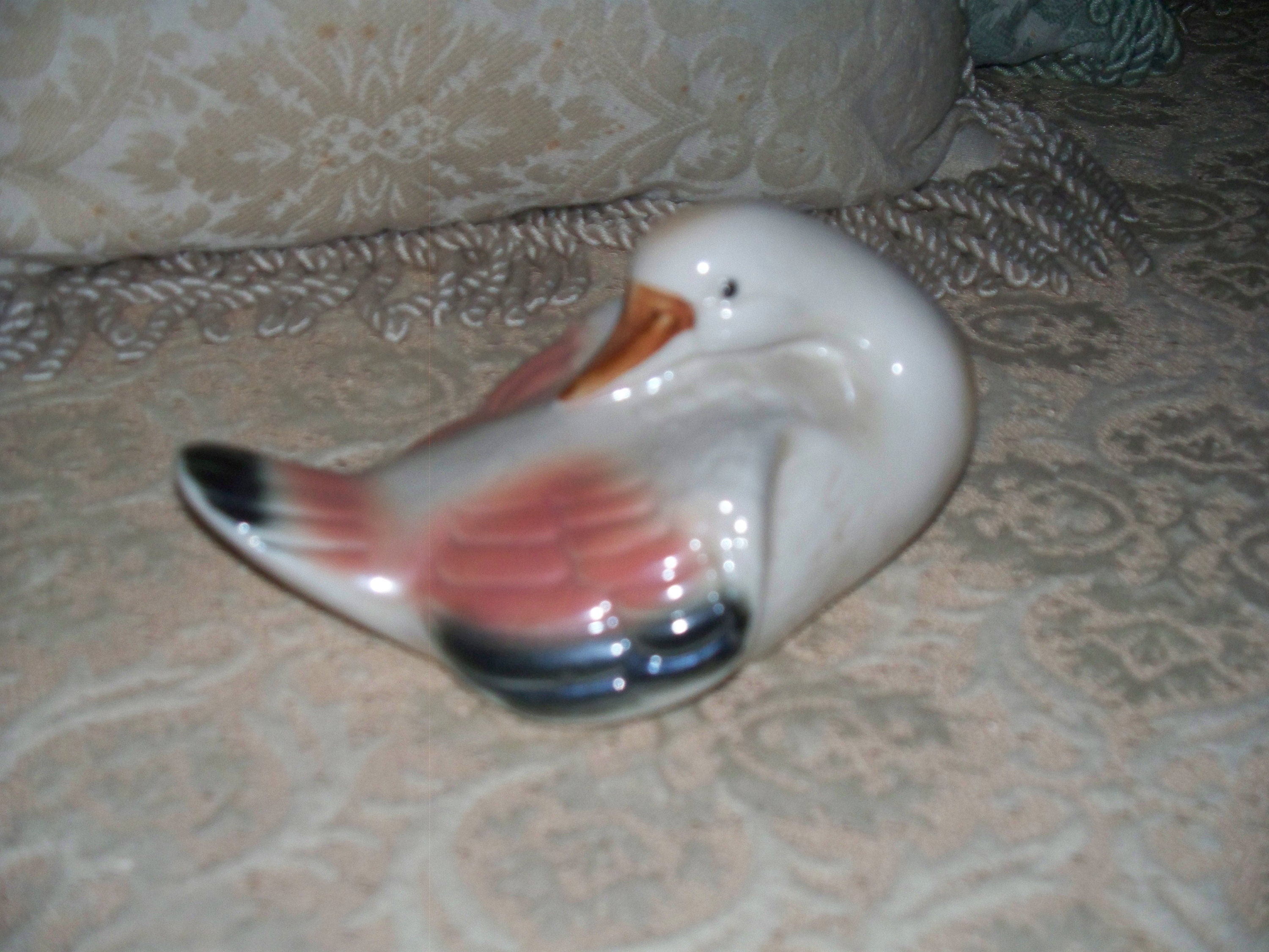 1950's Vintage Mid Century Lusterware Ceramic Iridescent Glaze Swan ...