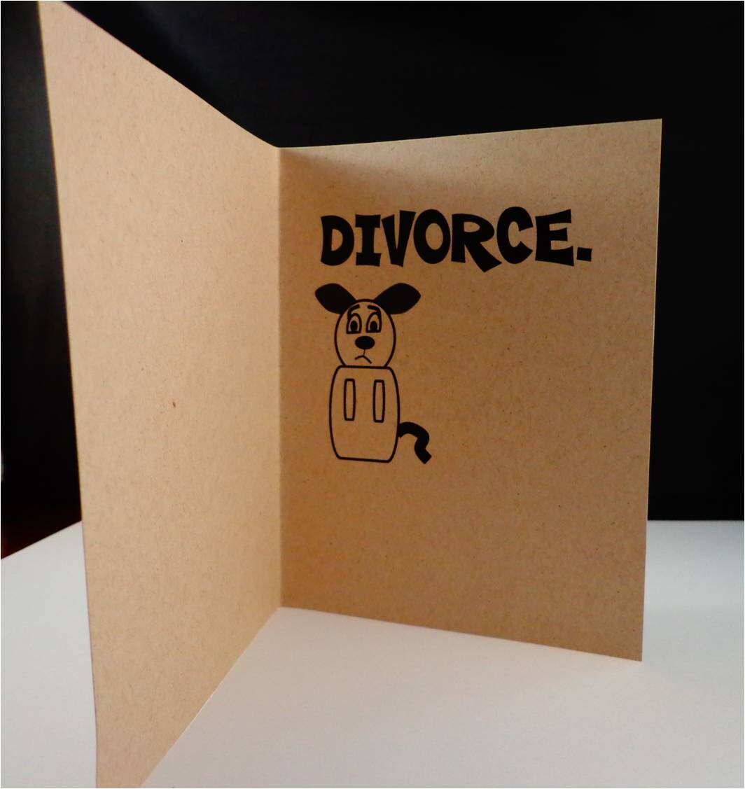 Greeting Card: We're Getting a Divorce - Etsy