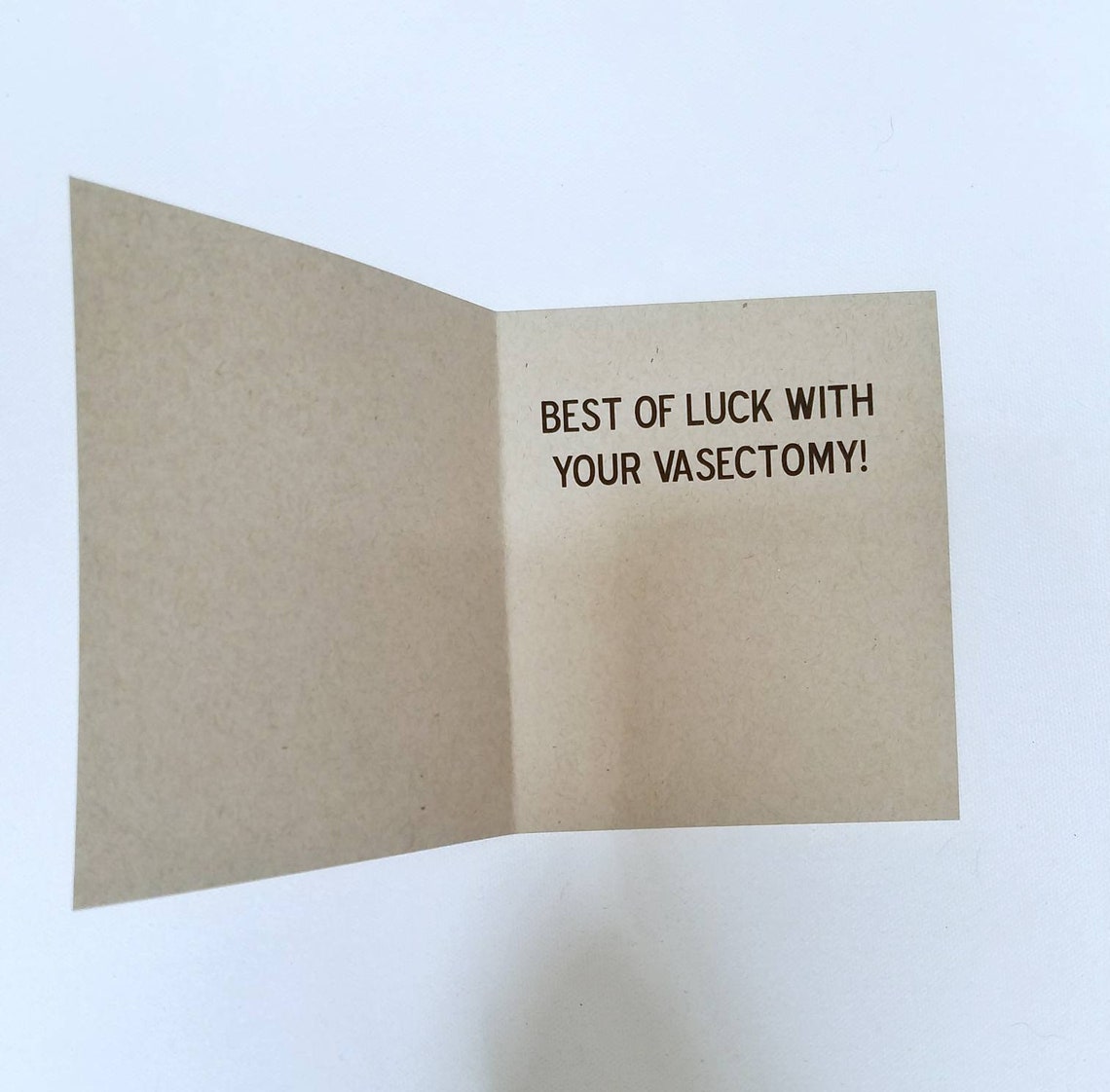 Good Luck With Vasectomy Greeting Card for Vasectomy - Etsy