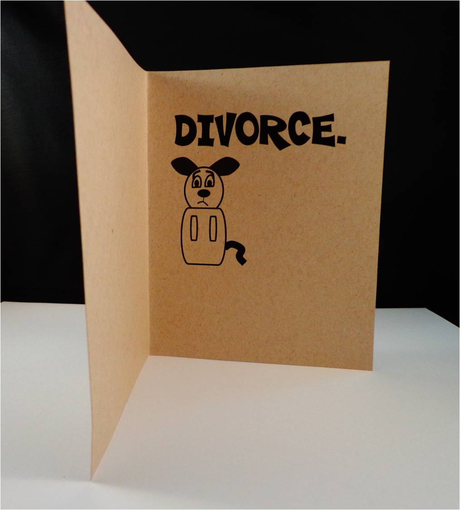 Greeting Card: We're Getting a Divorce - Etsy