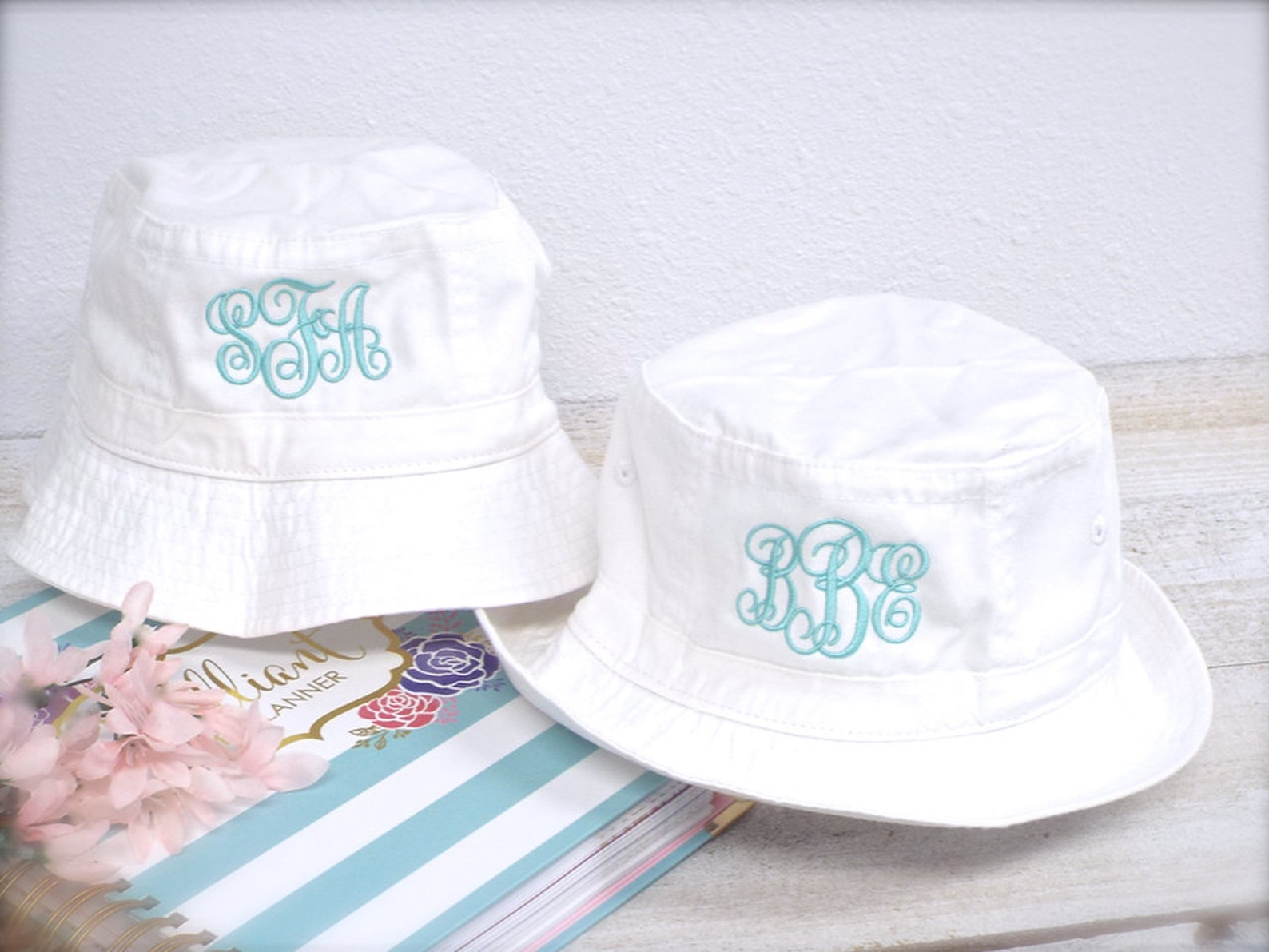 Monogrammed Bucket Hats Bucket Hats Personalized Hat - Etsy