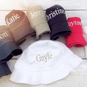 Monogrammed Bucket Hats Bucket Hats Personalized Hat - Etsy