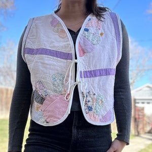 Handmade Vintage Quilt Vest - Etsy