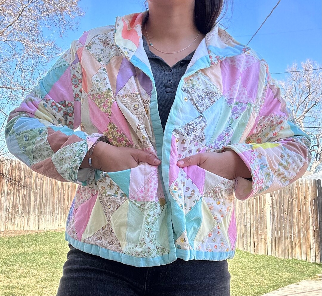 Handmade Vintage Quilt Jacket/coat - Etsy