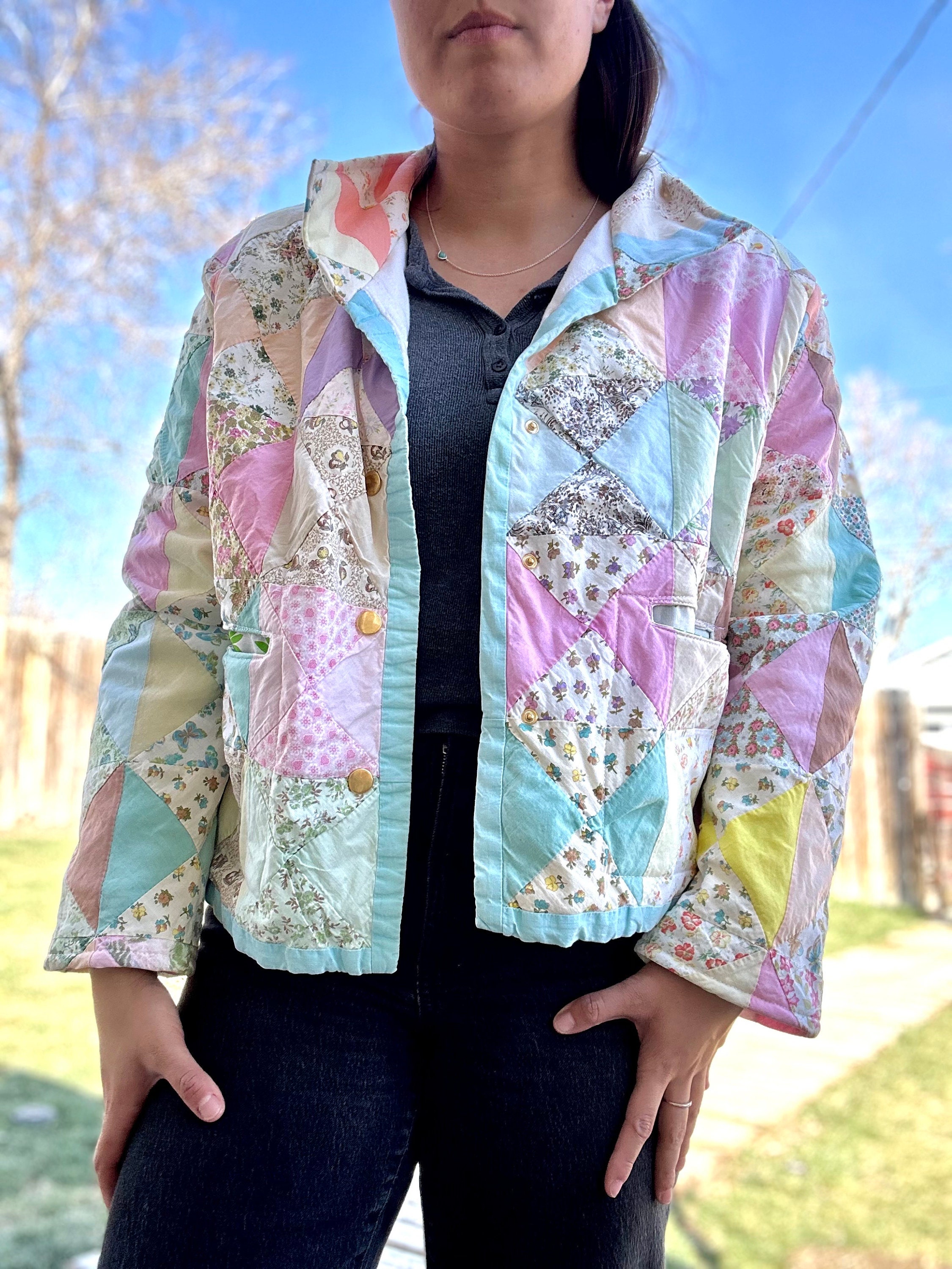 Handmade Vintage Quilt Jacket/coat - Etsy
