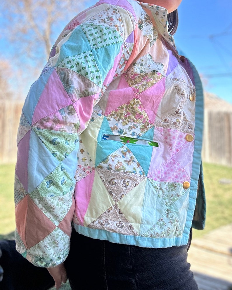 Handmade Vintage Quilt Jacket/coat - Etsy