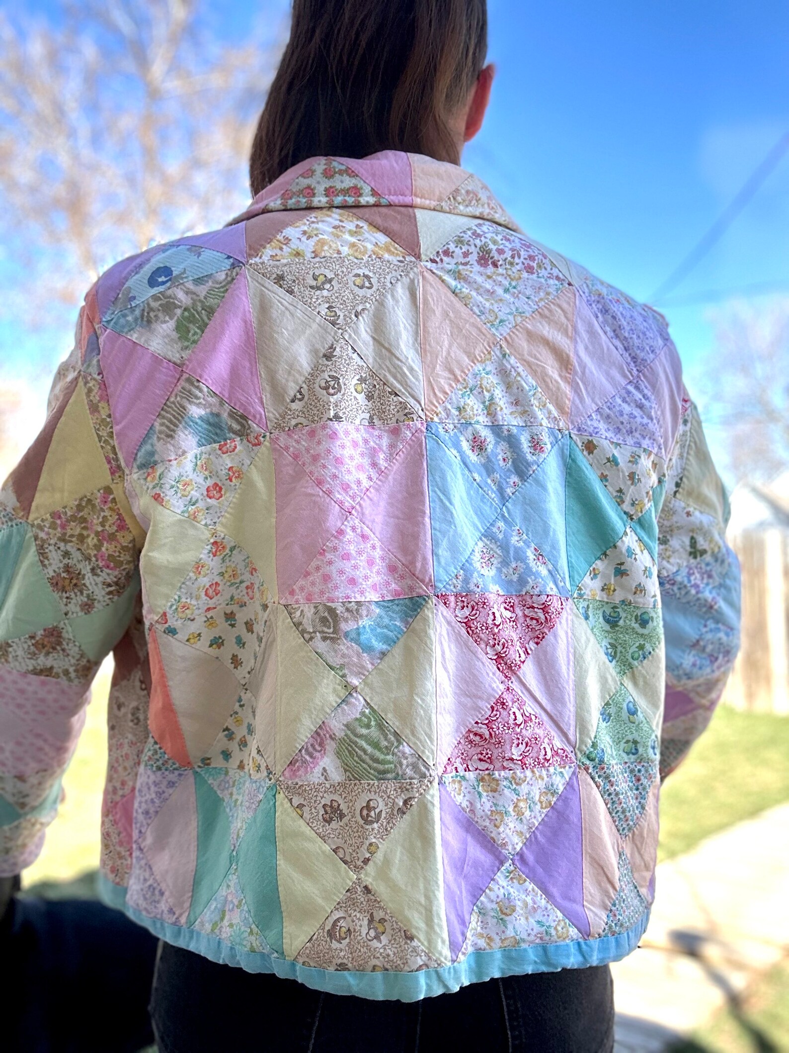 Handmade Vintage Quilt Jacket/coat - Etsy