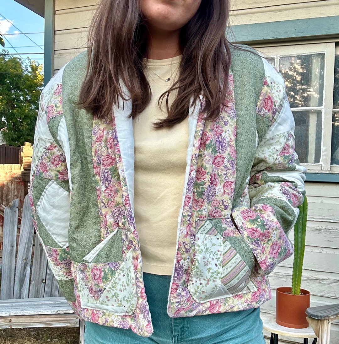 Handmade Vintage Quilt Jacket/coat - Etsy