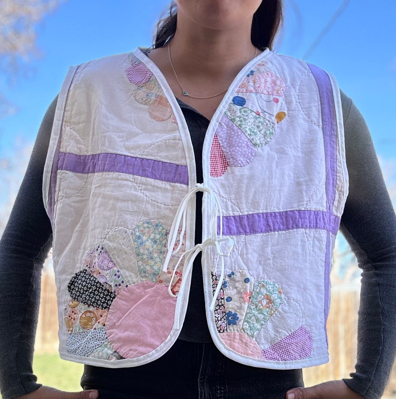 Handmade Vintage Quilt Vest - Etsy
