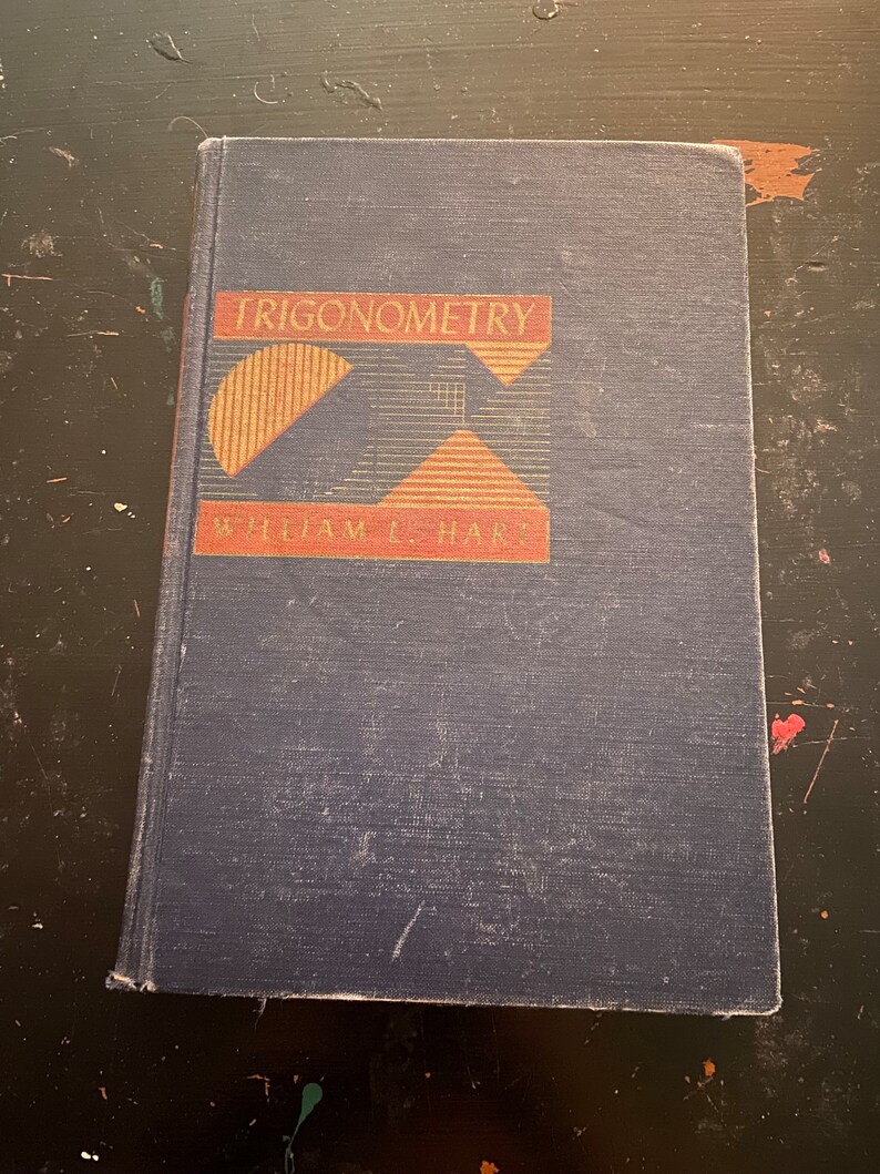 Vintage 1954 Trigonometry Textbook by William L. Hart - Etsy