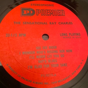 The Great Ray Charles Soul Feelin 1963 Vinyl Record - Etsy
