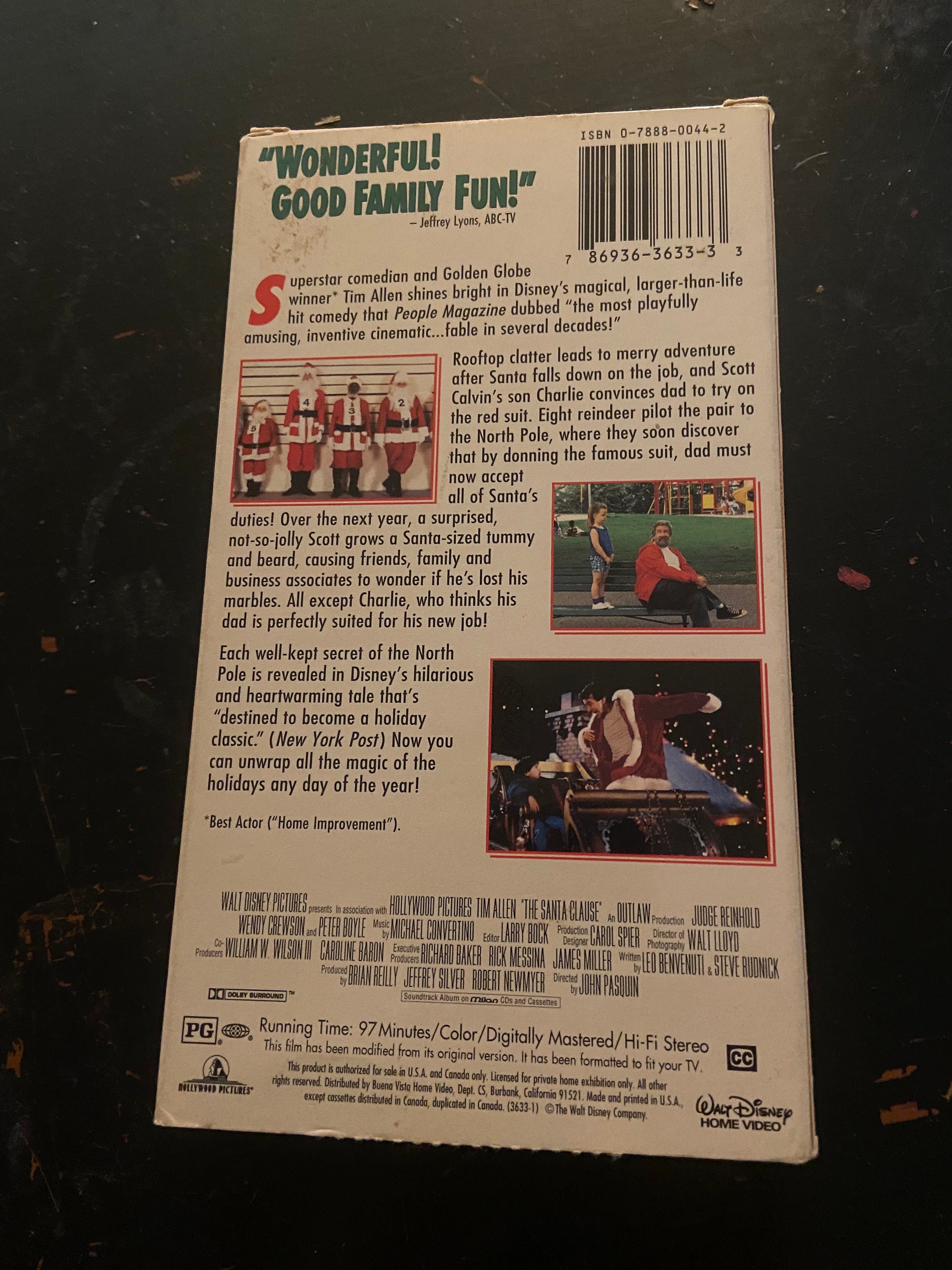 Walt Disneys the Santa Clause 1995 VHS Movie - Etsy