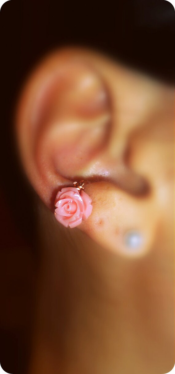 Items similar to Ear Cuff Flower on Etsy