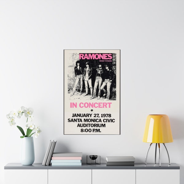 The Ramones Concert Poster - Etsy