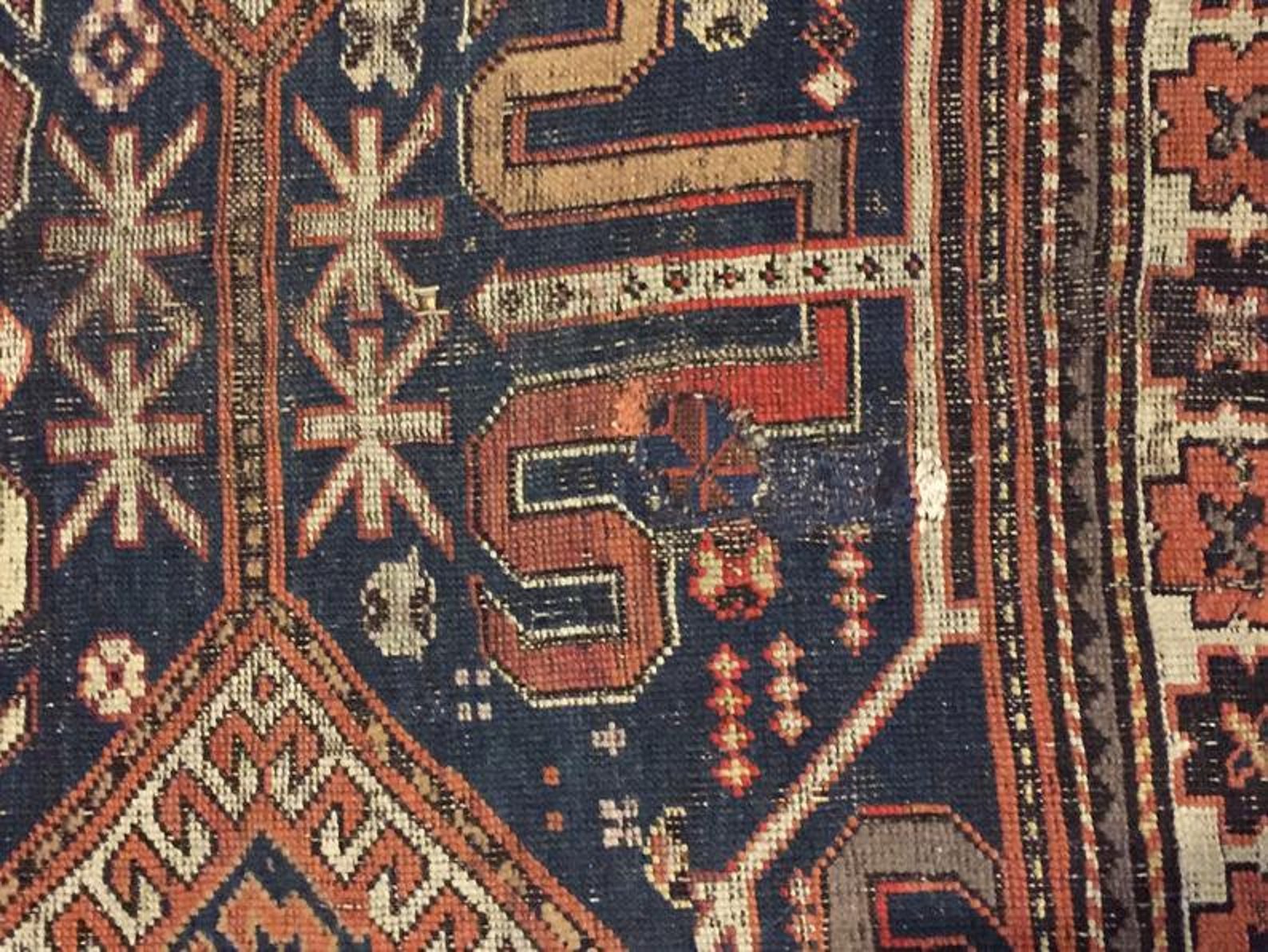 Antique Persian Rug Cloudband Tribal Symbol Rug RARE 5x8 - Etsy