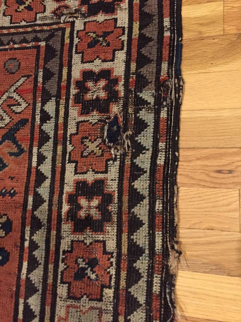 Antique Persian Rug Cloudband Tribal Symbol Rug RARE 5x8 - Etsy