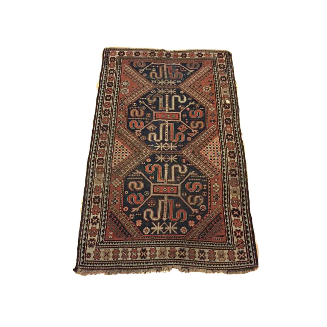 Antique Persian Rug Cloudband Tribal Symbol Rug RARE 5x8 - Etsy