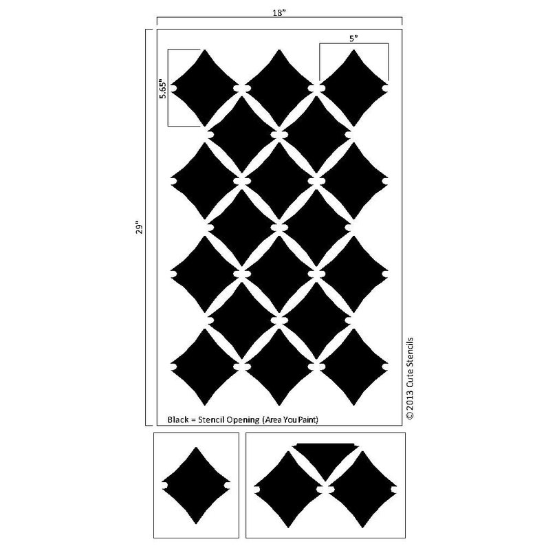 Lovely Gate Wall Stencil Reusable - Etsy