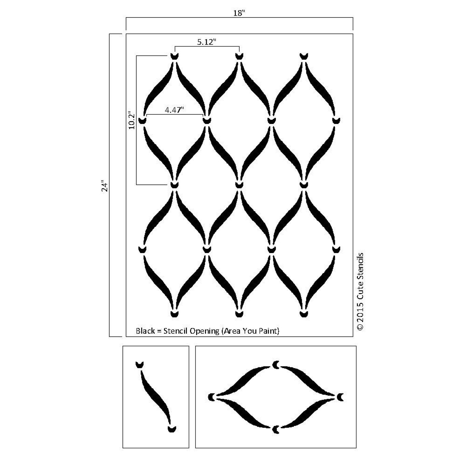 Shay Drop Stencil - Etsy