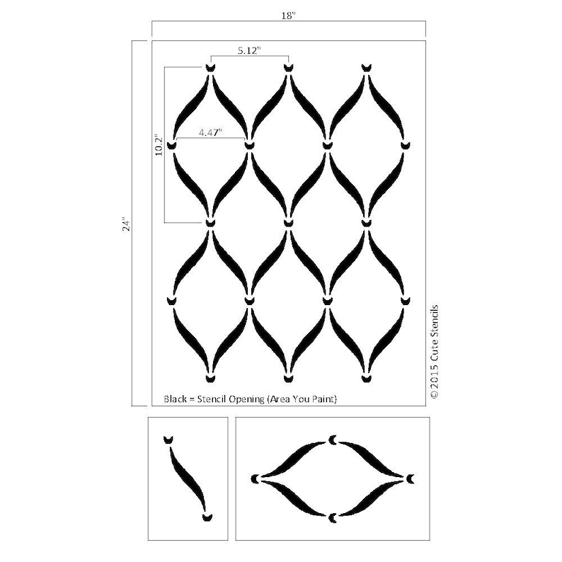 Shay Drop Stencil - Etsy