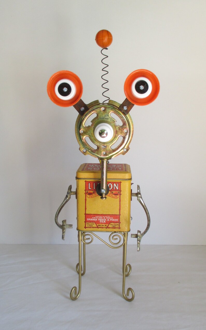 ICET Found Object Robot Sculptureassemblage - Etsy Australia