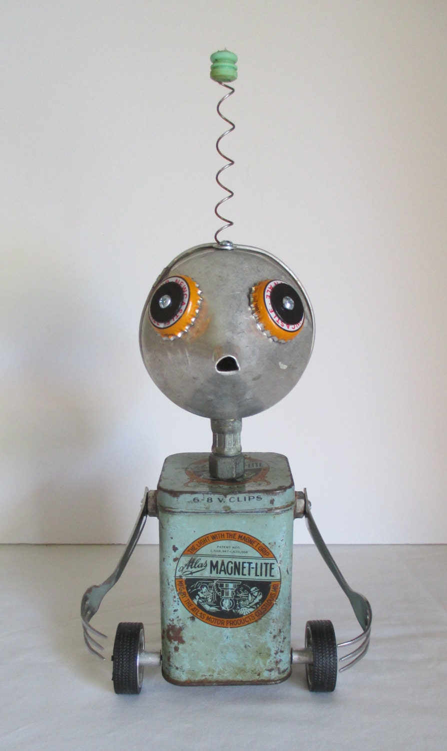 MAGNETO- Found Object Robot Sculpture~assemblage - Etsy