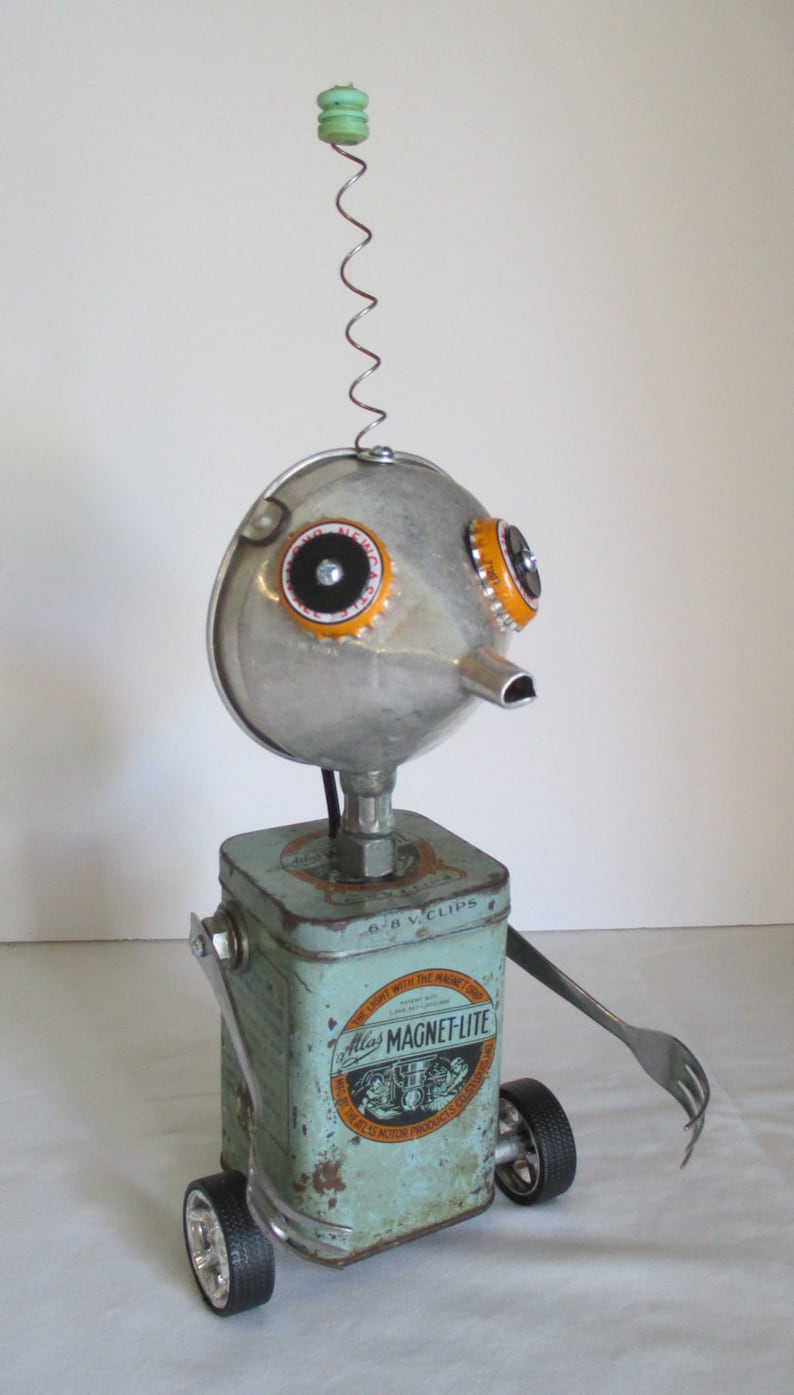 MAGNETO- Found Object Robot Sculpture~assemblage - Etsy