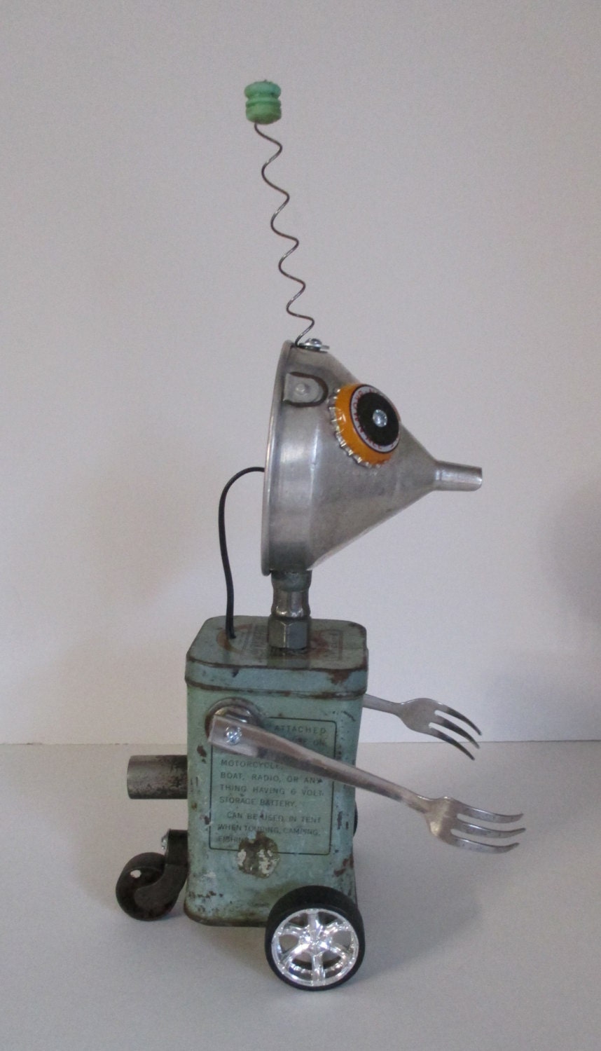 MAGNETO- Found Object Robot Sculpture~assemblage - Etsy