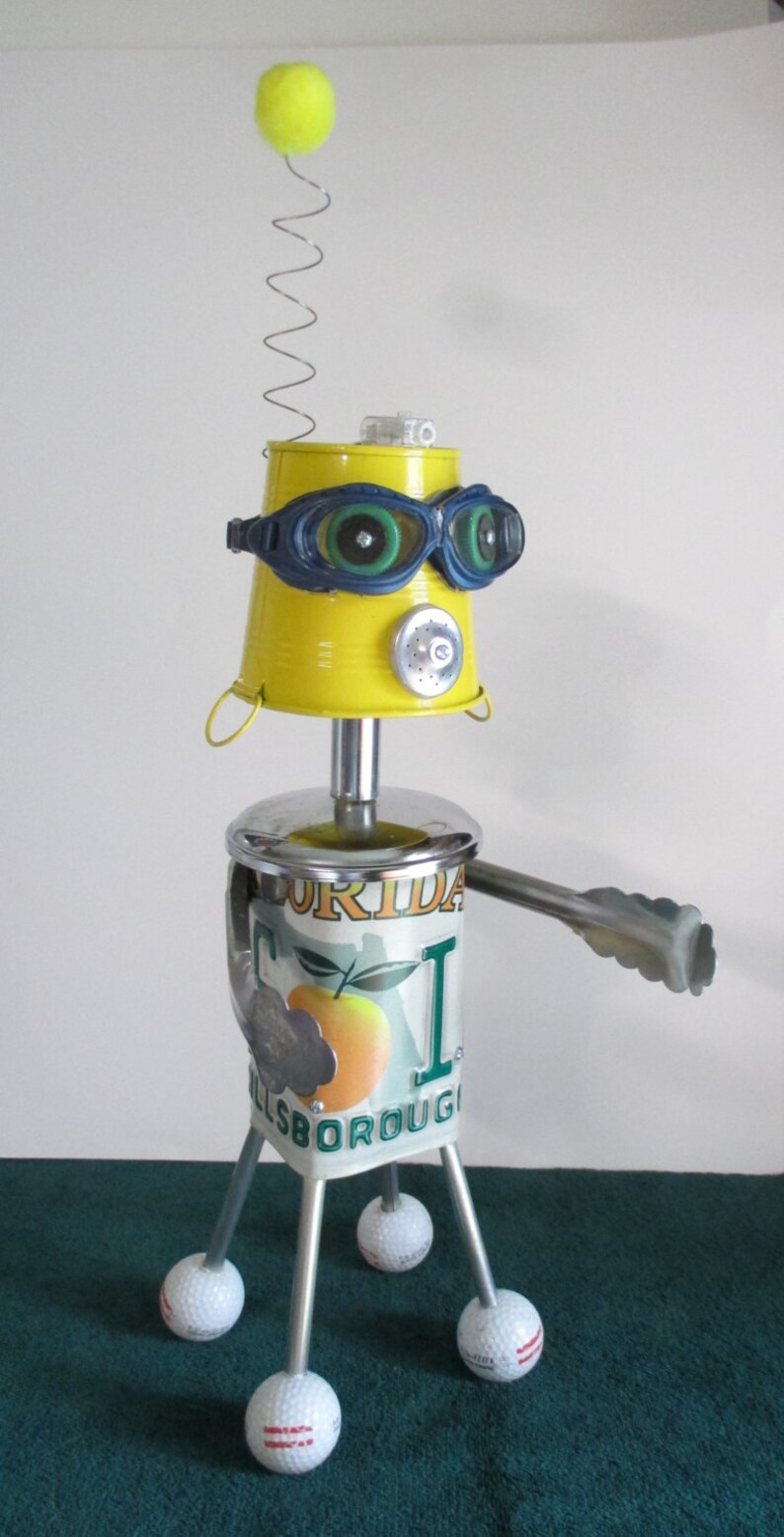 FLO~RIDA- Found Object Robot Sculpture~assemblage - Etsy