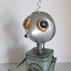 MAGNETO- Found Object Robot Sculpture~assemblage - Etsy