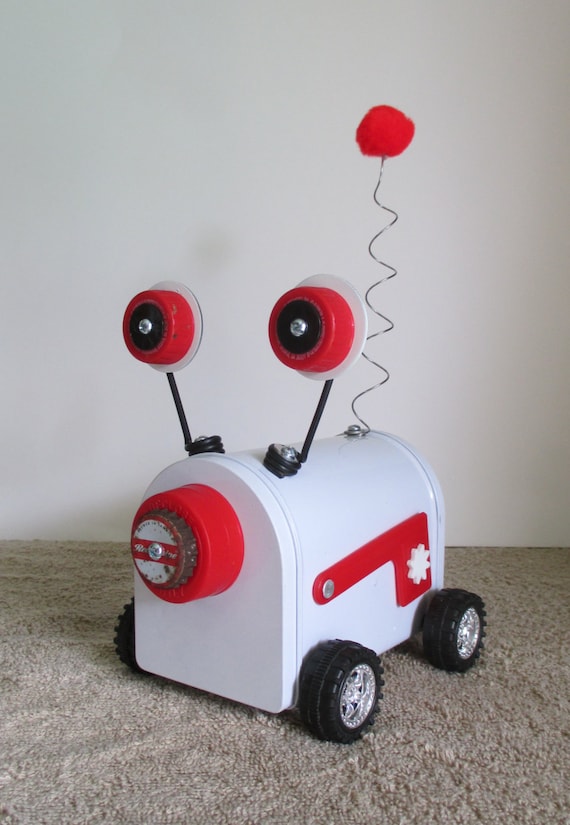 CASPER Found Object Robot Sculptureassemblage - Etsy