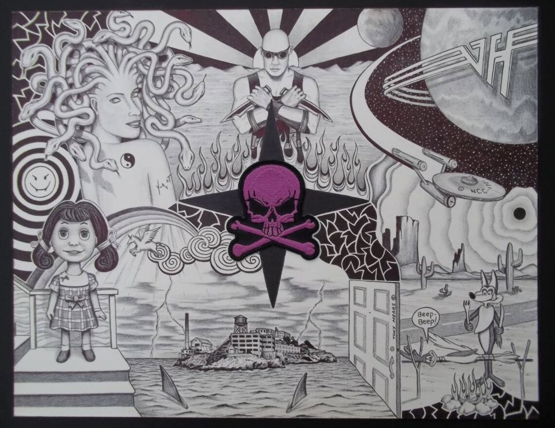 Parallel Universe Original Ball-point Pen Drawing - Etsy