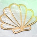 Seashell Gold and Silver Mirror - Clam Sea Shell Wavy Acrylic Color ...