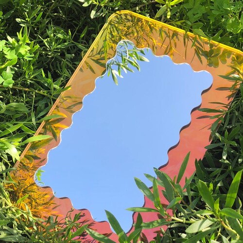 Drippy Reflector Wavy Drop Shape Acrylic Mirror Wiggly - Etsy Australia