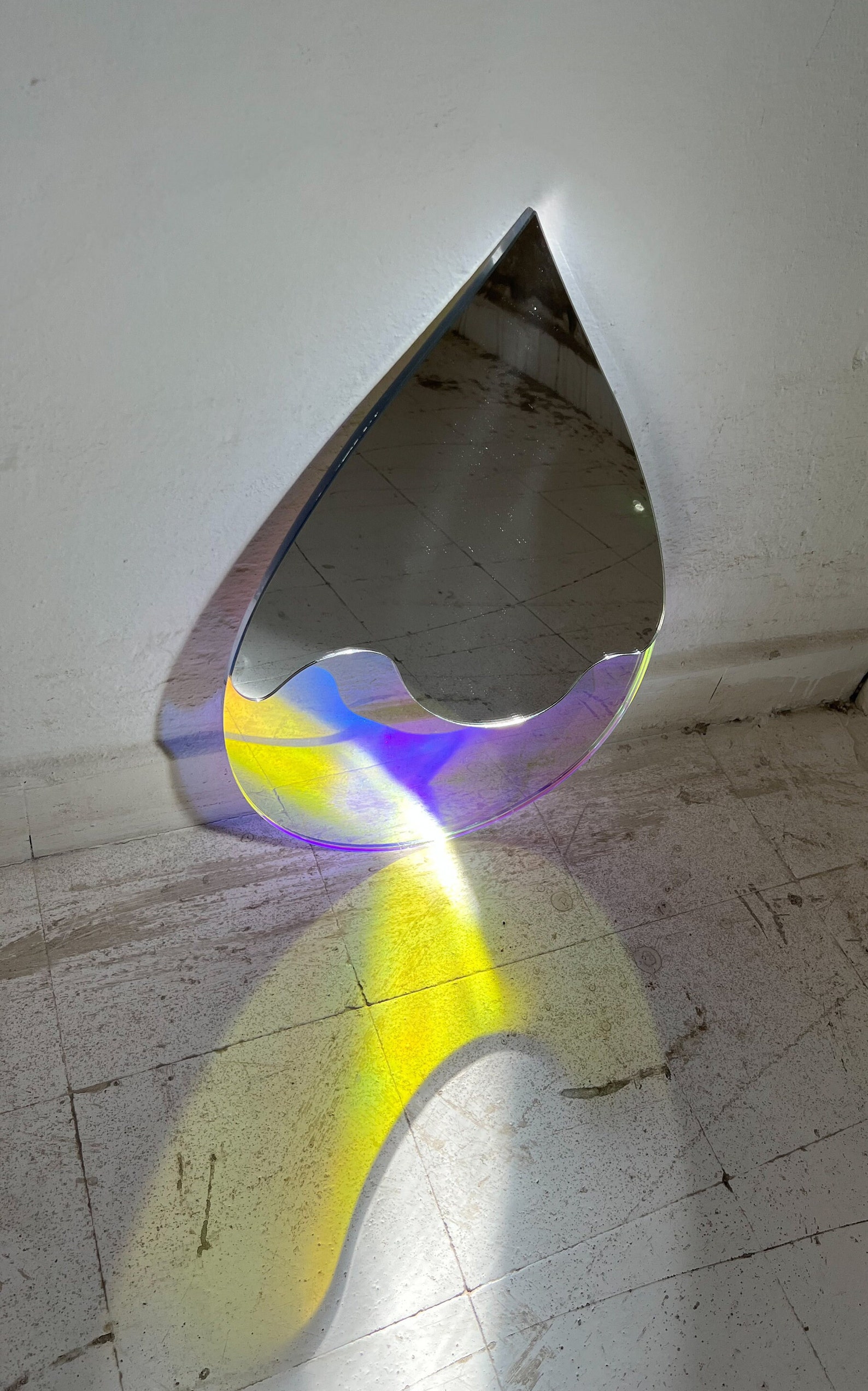 Drippy Reflector - Wavy Drop Shape Acrylic Mirror Wiggly Mirror ...