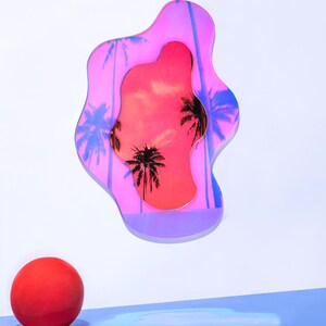 MINI Small Wiggly Life Reflector Wavy Acrylic Mirror Wiggly Mirror ...