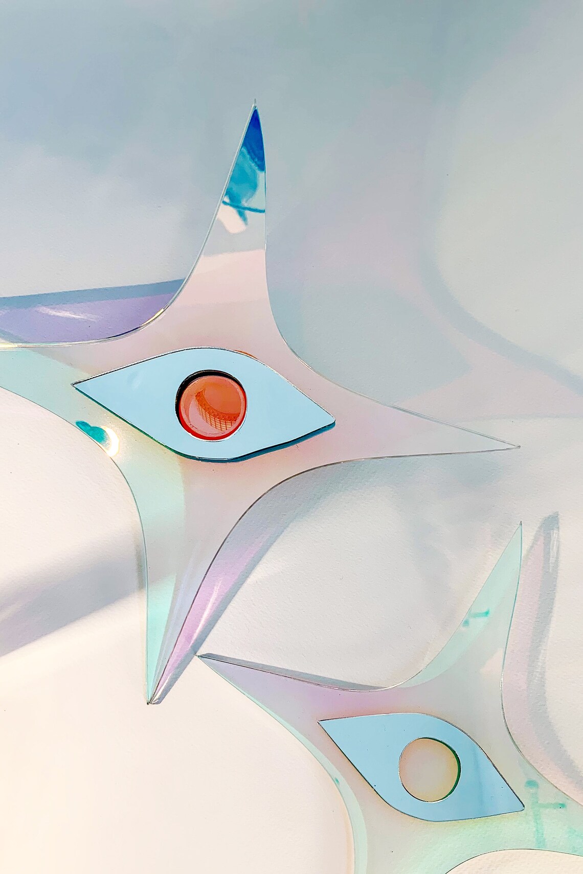 Sparkle Eye Reflector Set Set of 2 Mirrors Wavy Acrylic - Etsy