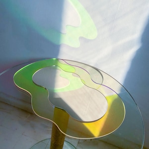 The Wave Reflector - Wavy Acrylic Mirror Wiggly Mirror Amorphic Mirror ...